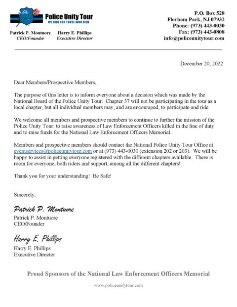 Police Unity Tour | Raising Awareness of Officers Fallen in the Line of ...